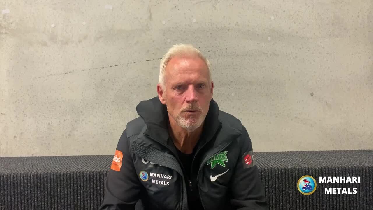 Peter Moores after the win over the Hurricanes | Melbourne Stars