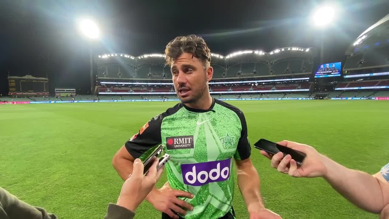 Marcus Stoinis after the win over the Strikers | Melbourne Stars